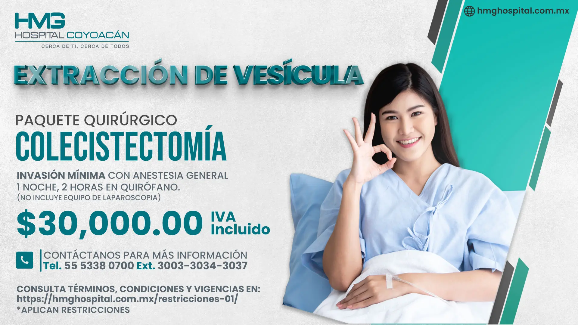 Cirugía Laparoscópica de Vesícula Biliar HMG Hospital Coyoacán
